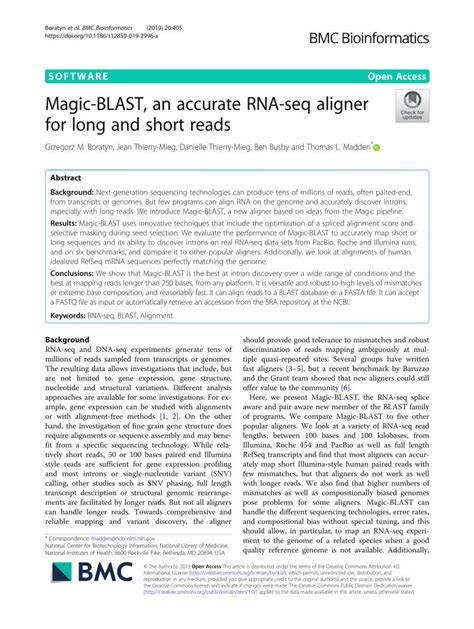pdf magic blast an accurate rna seq aligner for long and dokumen tips
