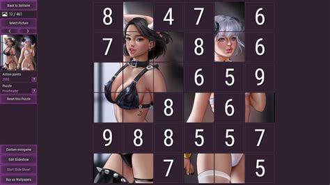 NSFW Solitaire Puzzles By Wittyminx