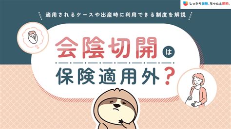 会陰切開は保険適用外？適用されるケースや出産時に利用できる制度を解説 しっかり保険、ちゃんと節約。