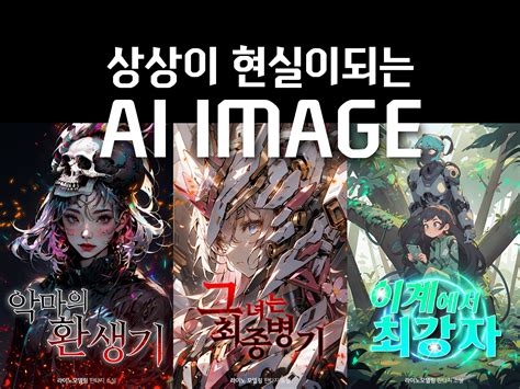 고퀄리티 Ai 이미지 웹 소설 표지 이미지 제작 크몽
