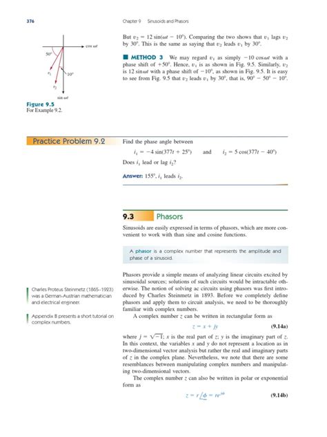 phasor pdf complex number sine