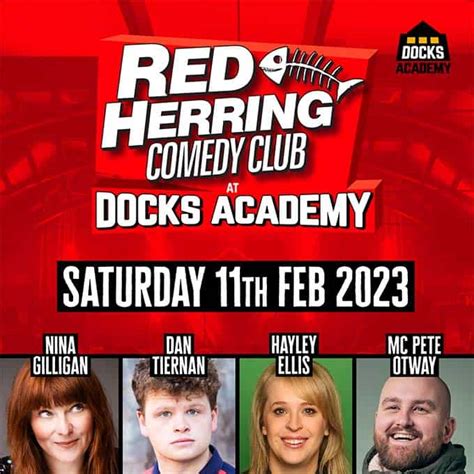 red herring comedy club docks academy