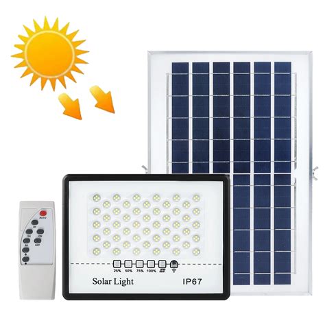 300 와트 태양 거리 조명 100w 슈퍼 밝은 태양 스포트라이트 야외 램프 원격 제어 Ip67 방수 태양 홍수 빛 태양광