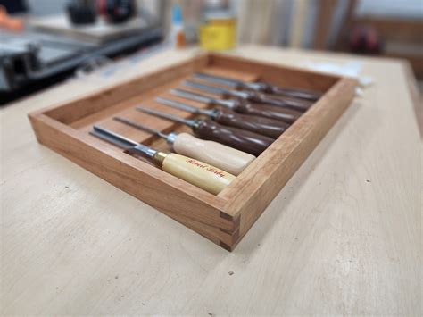 Dovetailed Chisel Trays In Cherry Rwoodworking Dovetailed Chisel Trays In Cherry Rwoodworking