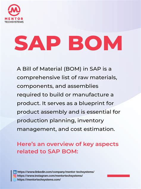 Sap Bom Pdf Business Secondary Sector Of The Economy