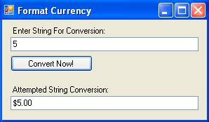 Formatting Currency In VB NET
