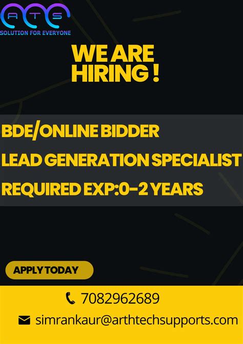 jobseekers bde lead generation specialist exp required simran kamboj