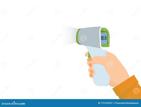 Medical Digital Infrared Thermometer Stock Vector Illustration Of Infection Medical 175142257