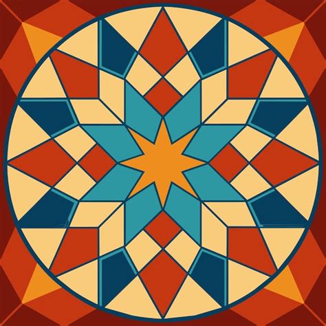 Premium Vector Mosaic Pattern Vector Illustration