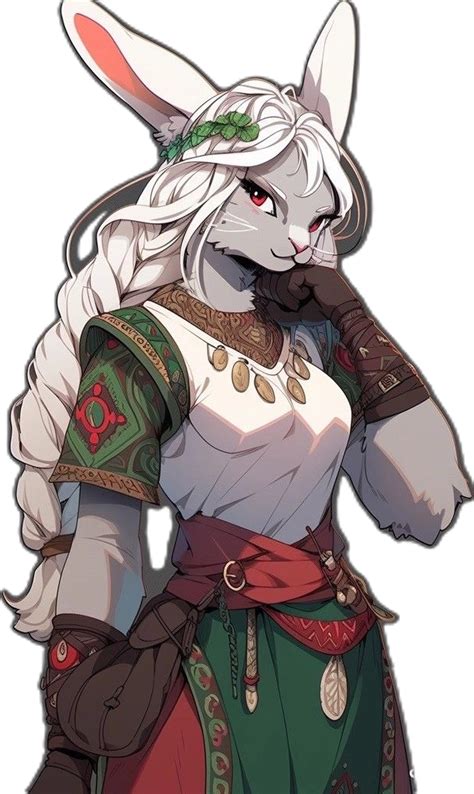 Female Harengon Character Art Furry Art Dnd Characters