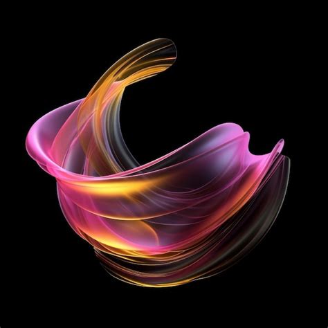Premium Photo Swirling Mass Of Luminous Colors Intertwines Creating A