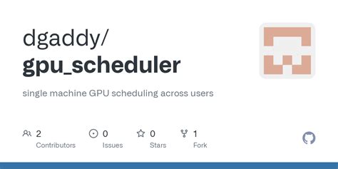 Github Dgaddygpuscheduler Single Machine Gpu Scheduling Across Users