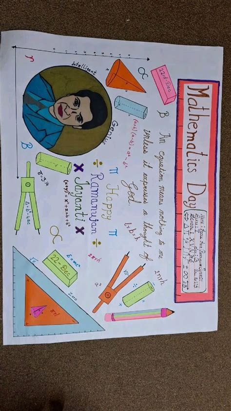 Mathematics Day 💡 With Poster Making Math Art Projects Math Design