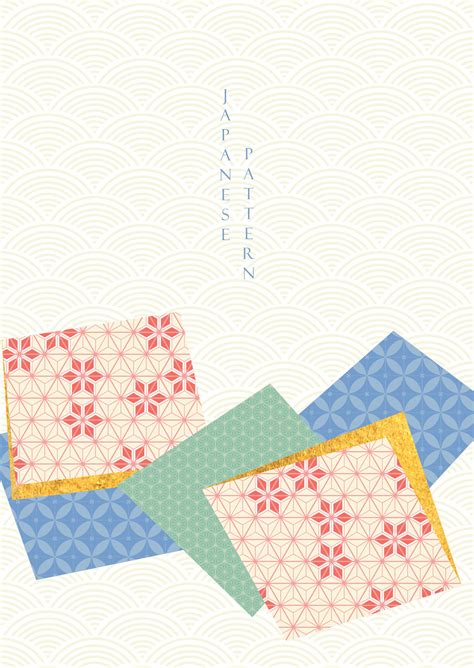 Abstract Art Background With Watercolor Texture Vector Leaves Elements With Japanese Wave