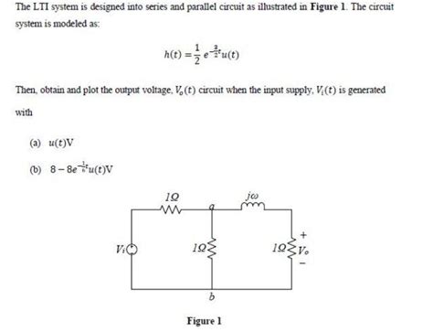 Solved The LTI System Is Designed Into Series And Parallel Chegg Com