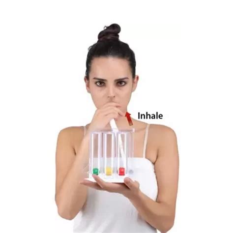 3 Ball Spirometer Breathing Lung Exerciser Cruzine Healthcare