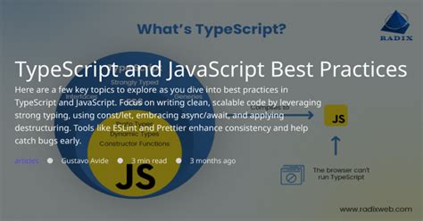 Typescript And Javascript Best Practices Gustavo Avide