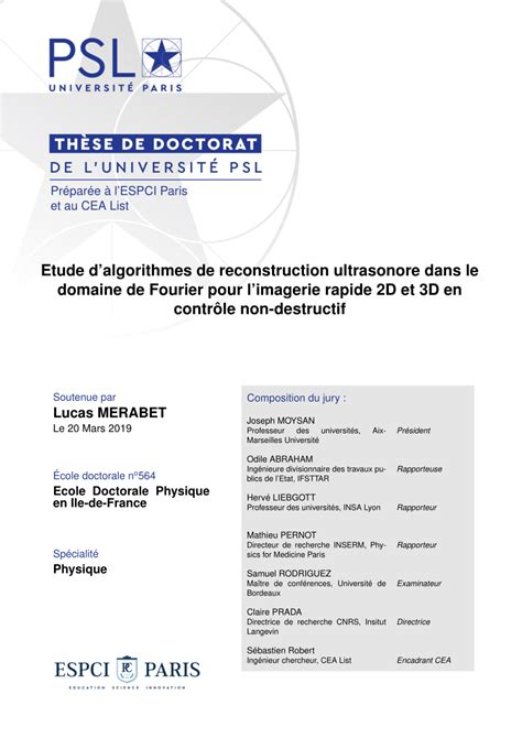 PDF Fast Reconstruction Algorithms In The Fourier Domain For D And D Ultrasound Imaging