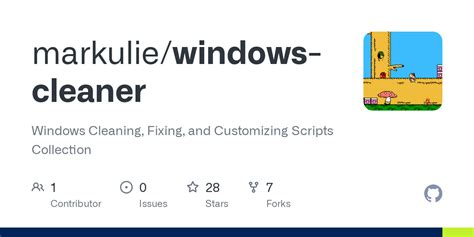 GitHub Markulie Windows Cleaner Windows Cleaning Fixing And