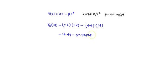 An Object Has An Initial Velocity Of V X M S V Y M S And A Constant Acceleration Of