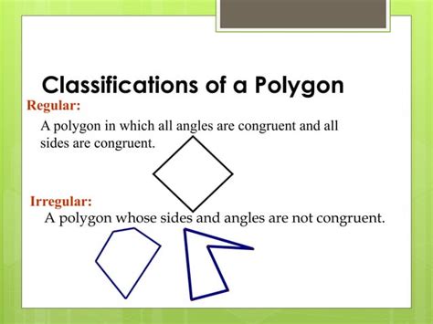 The Classifications Of Polygons And Allpptx