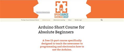 Arduino Tutorial Website Crash Course Writing Skills Arduino