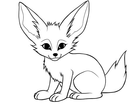 Fennec Fox Coloring Pages