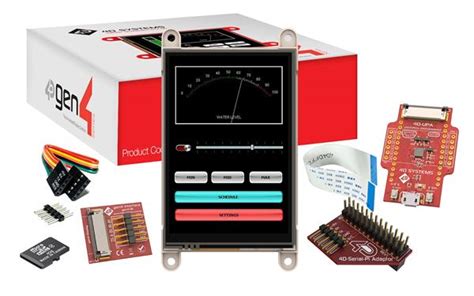 35 Gen4 Lcd Pack For Raspberry Pi With Gen4 Ulcd 35dct Clb 4d Serial