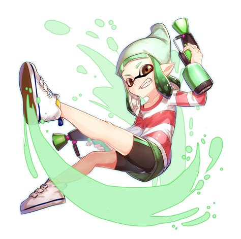 Inkling And Inkling Girl Splatoon Drawn By Sho Bu Danbooru