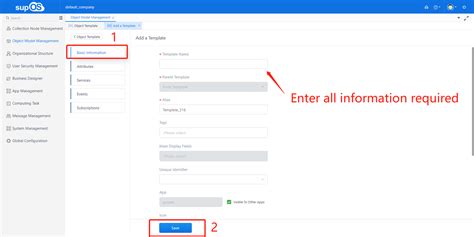 Build Object Template And Instance Supos Industrial Operating System