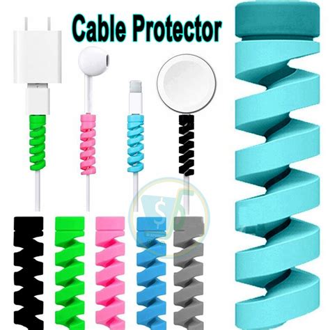 Silicone Cable Protector Spiral Charging Cable Protector Cable