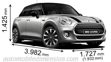 Mini Cooper 5 Door Dimensions Boot Space And Weight