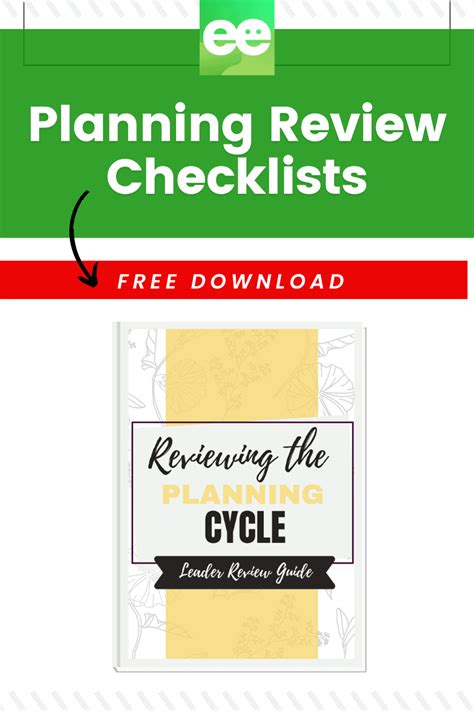 Ee Freebie Planning Cycle Review Checklists The Empowered Educator