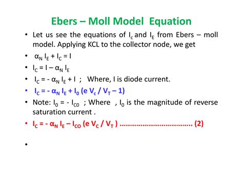 Ebers Moll Model Ppt Compatibility Modepdf