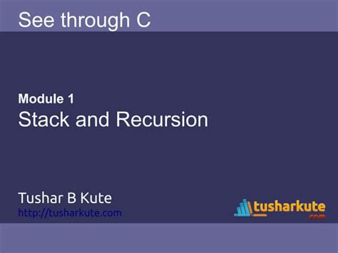 Module 01 Stack And Recursion Ppt