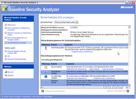 Microsoft Baseline Security Analyzer Mbsa Download Kostenlos