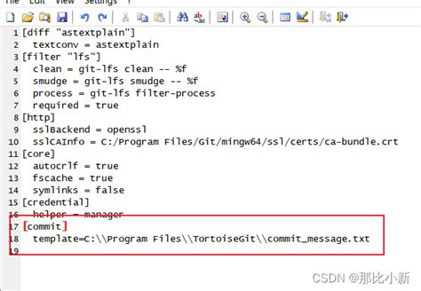 Tortoisegit设置提交模板git小乌龟commit Msg Template Csdn博客