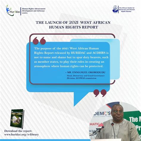 Bashir Ayodele Ameen On Linkedin You Can Now Download The 2021 West African Human Rights Report At…