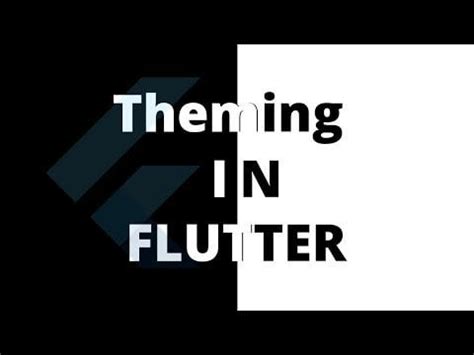 Theming in Flutter : r/FlutterDev