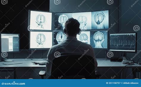 Mri Brain Scans Detailed Neurological Imaging For Diagnosis Stock