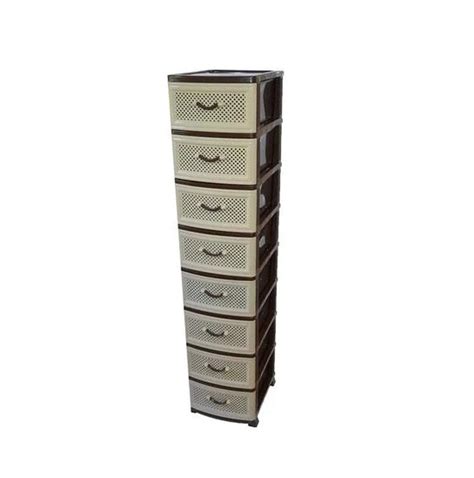 Комод пластиковий Efe Plastics 8 ящиків 174х46х38 сітка бежевий ефе пластиковий для