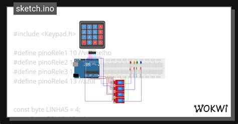 Tecladoled Wokwi Esp32 Stm32 Arduino Simulator