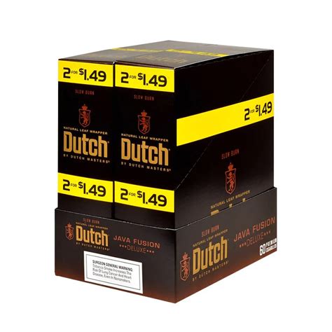 Dutch Master Java Fusion Cigarillos So2 30pk2ct Nimbus Imports