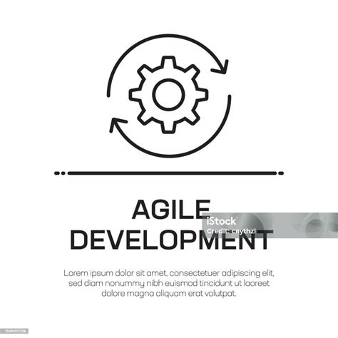 민첩 한 개발 벡터 라인 아이콘간단한 얇은 라인 아이콘 프리미엄 품질 디자인 요소 애자일 방법론에 대한 스톡 벡터 아트 및 기타 이미지 애자일 방법론 아이콘 고급