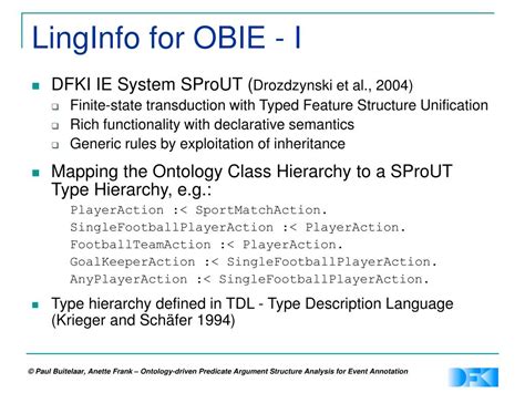 Ppt Ontology Driven Predicate Argument Structure Analysis For Event