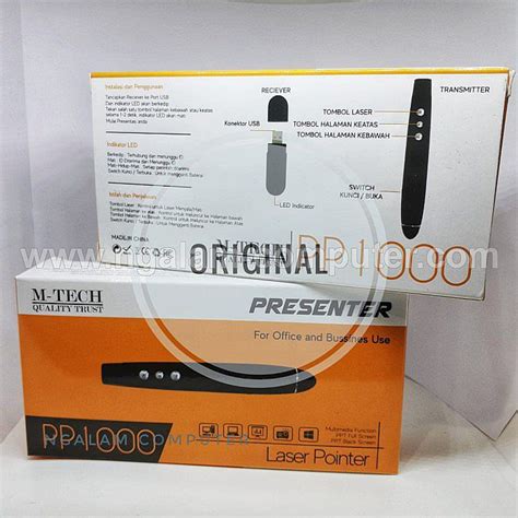 Semua Produk Laser Pointer Presenter Wireless Pp 1000 M Tech • Toko