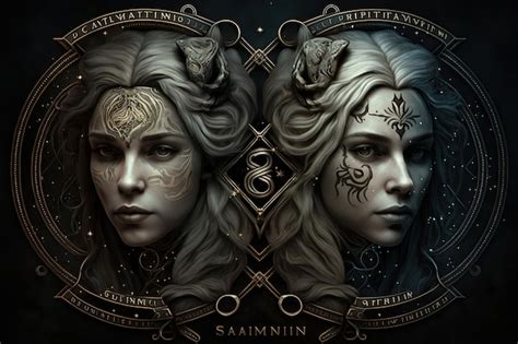 Premium Photo Gemini Zodiac And Star Signs Horoscopes Generative Ai Illustration