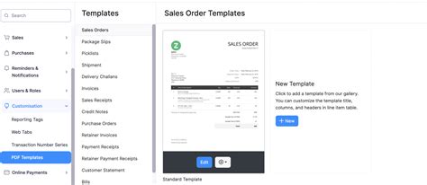 Zoho Inventory Templates For Transactions