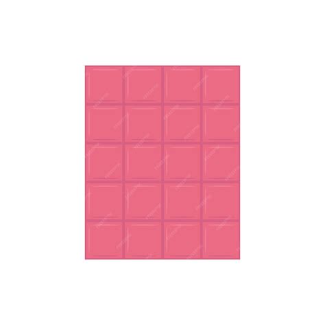 Premium Vector Ruby Chocolate Isolated On White Background Flat Vector Sweet In Pink Color