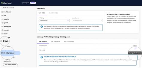 What Is Managed Php Service And How To Enable It Siteground Kb